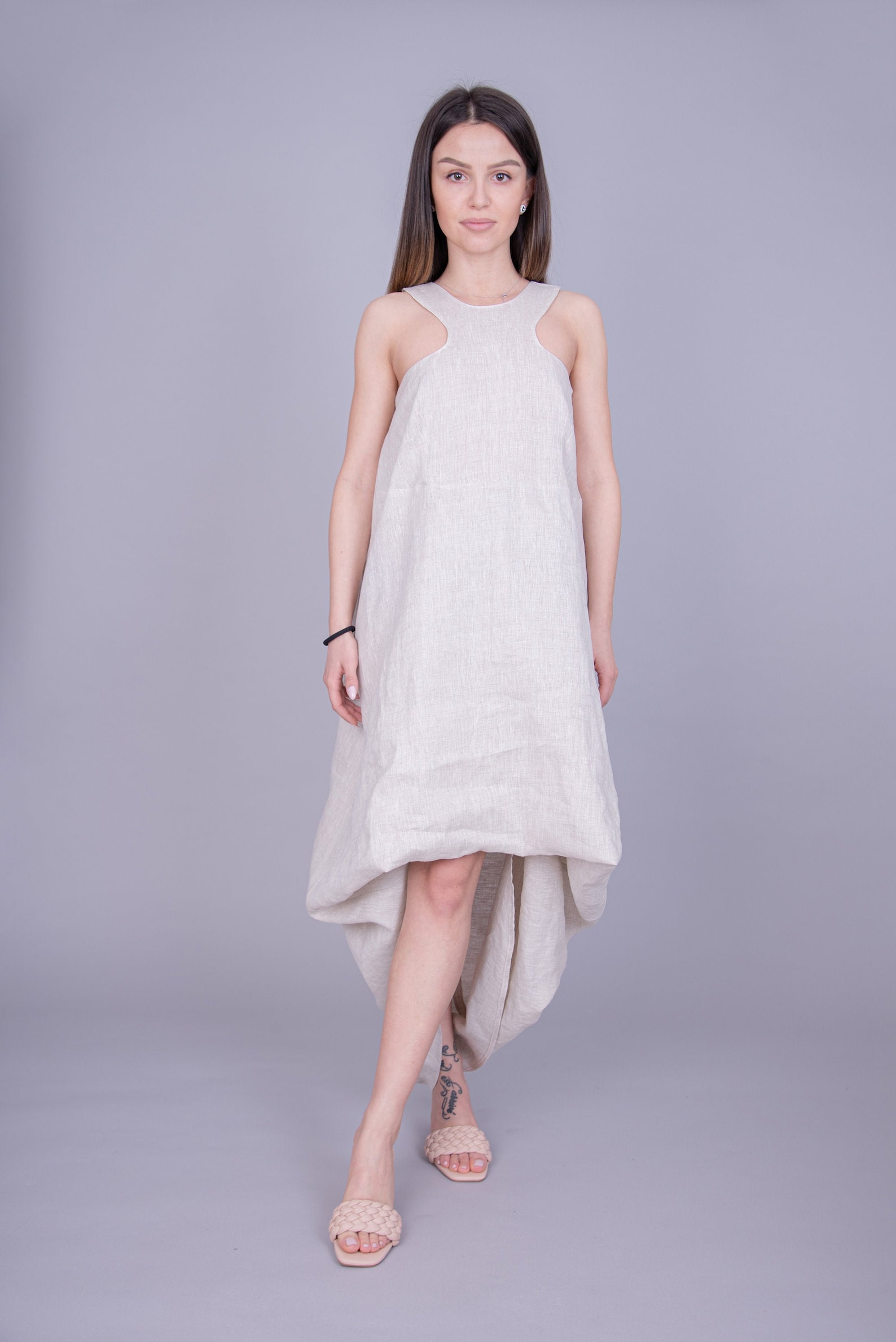 Linen Convertible Dress/flax Clothing/flax Dress/kaftan Maxi - Etsy