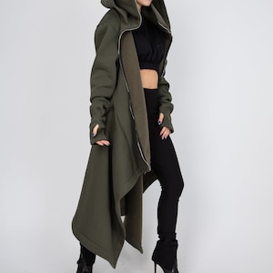 Cotton Maxi Jacket/coat/blanket Coat/cute Oversized Sweatshirt/loose ...