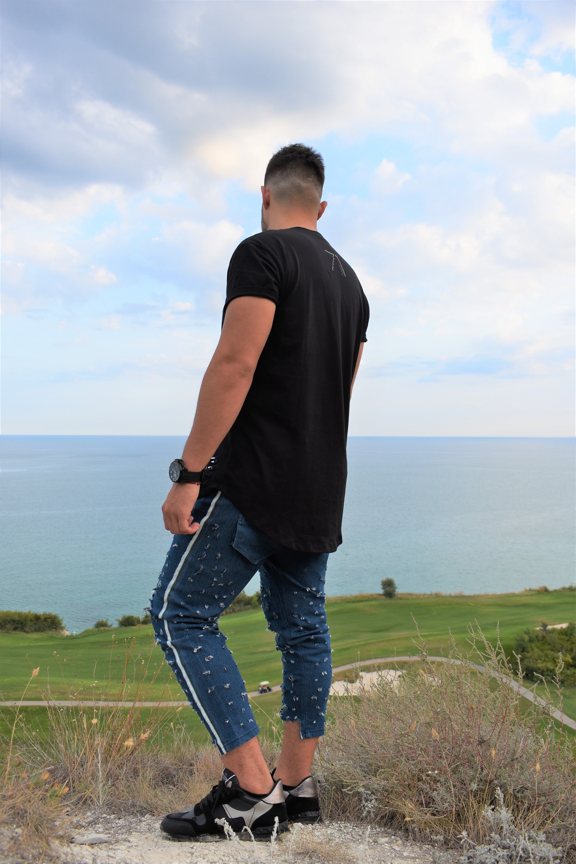 Men's Pants/Streetwear Denim Pants/Handmade | Etsy