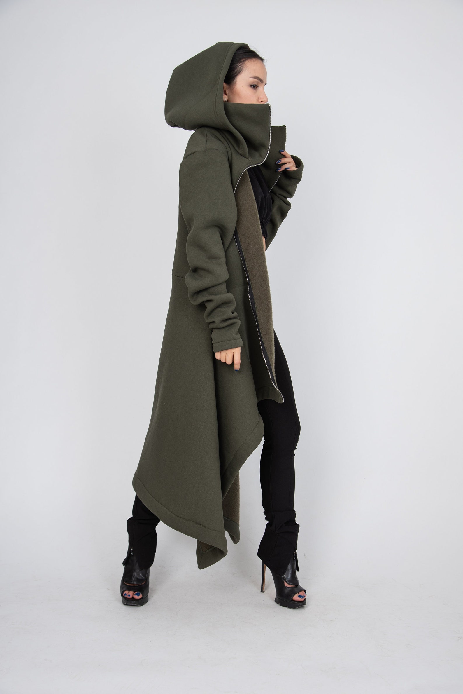 Cotton Maxi Jacket/coat/blanket Coat/cute Oversized Sweatshirt/loose ...