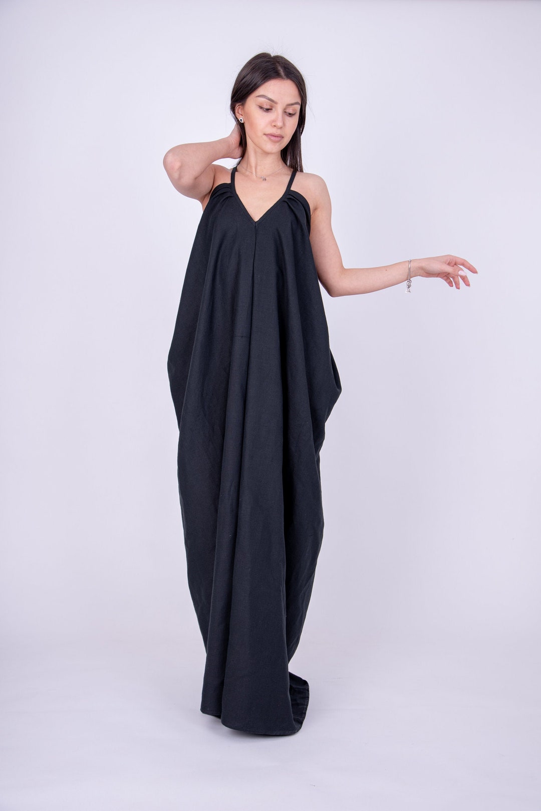 Linen Caftan/full Length Dress/beach Kaftan/linen Kaftan/maxi Caftan ...