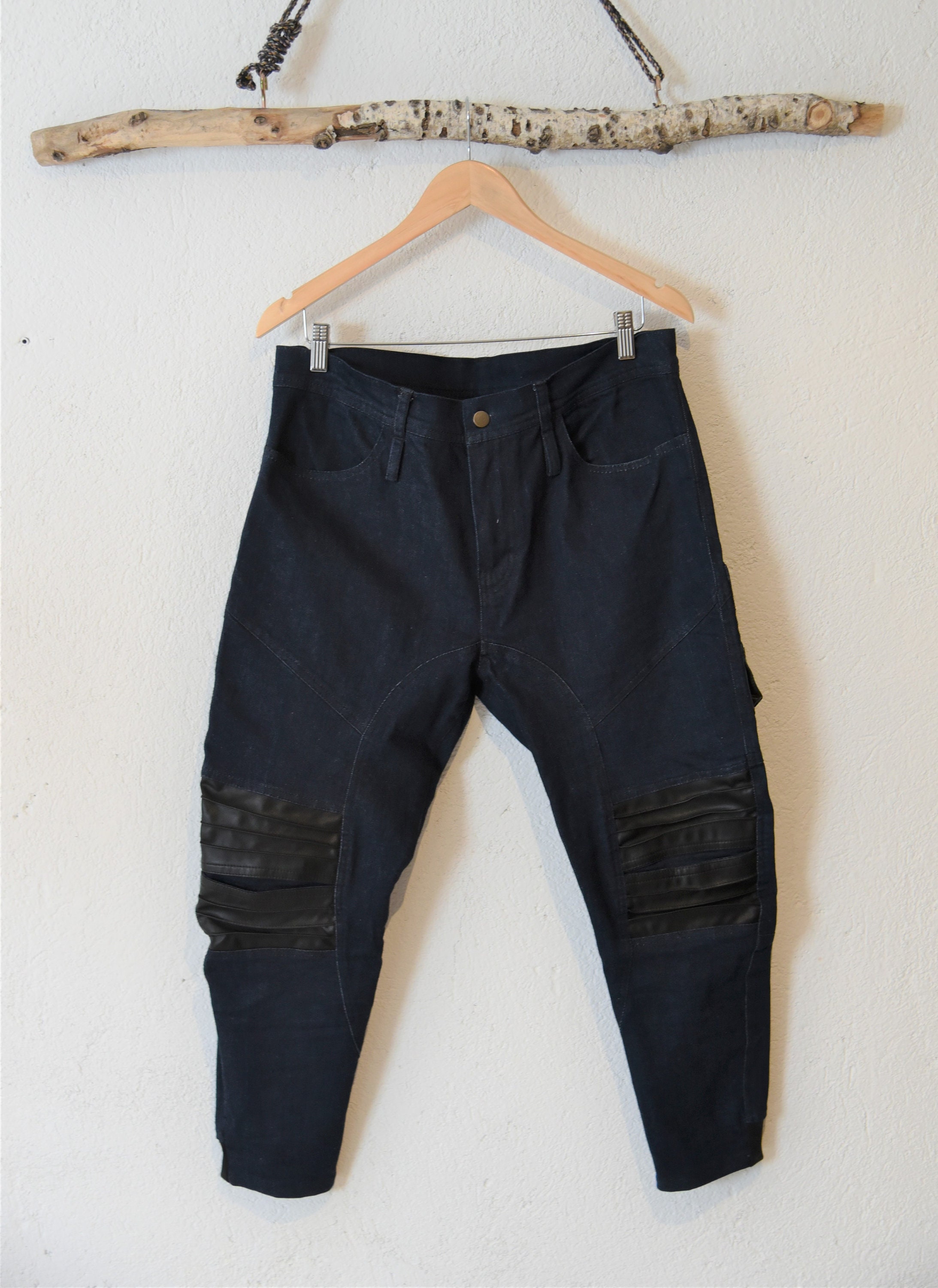 Men's Pants/streetwear Denim Pants/handmade - Etsy