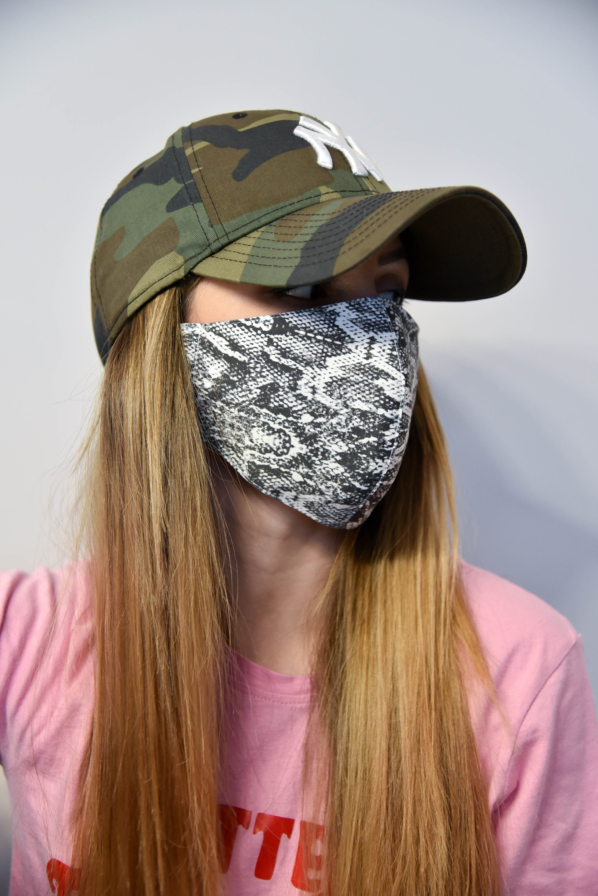 Bulk price 540 per Mask/Snake Pattern Mask/Double Layer | Etsy