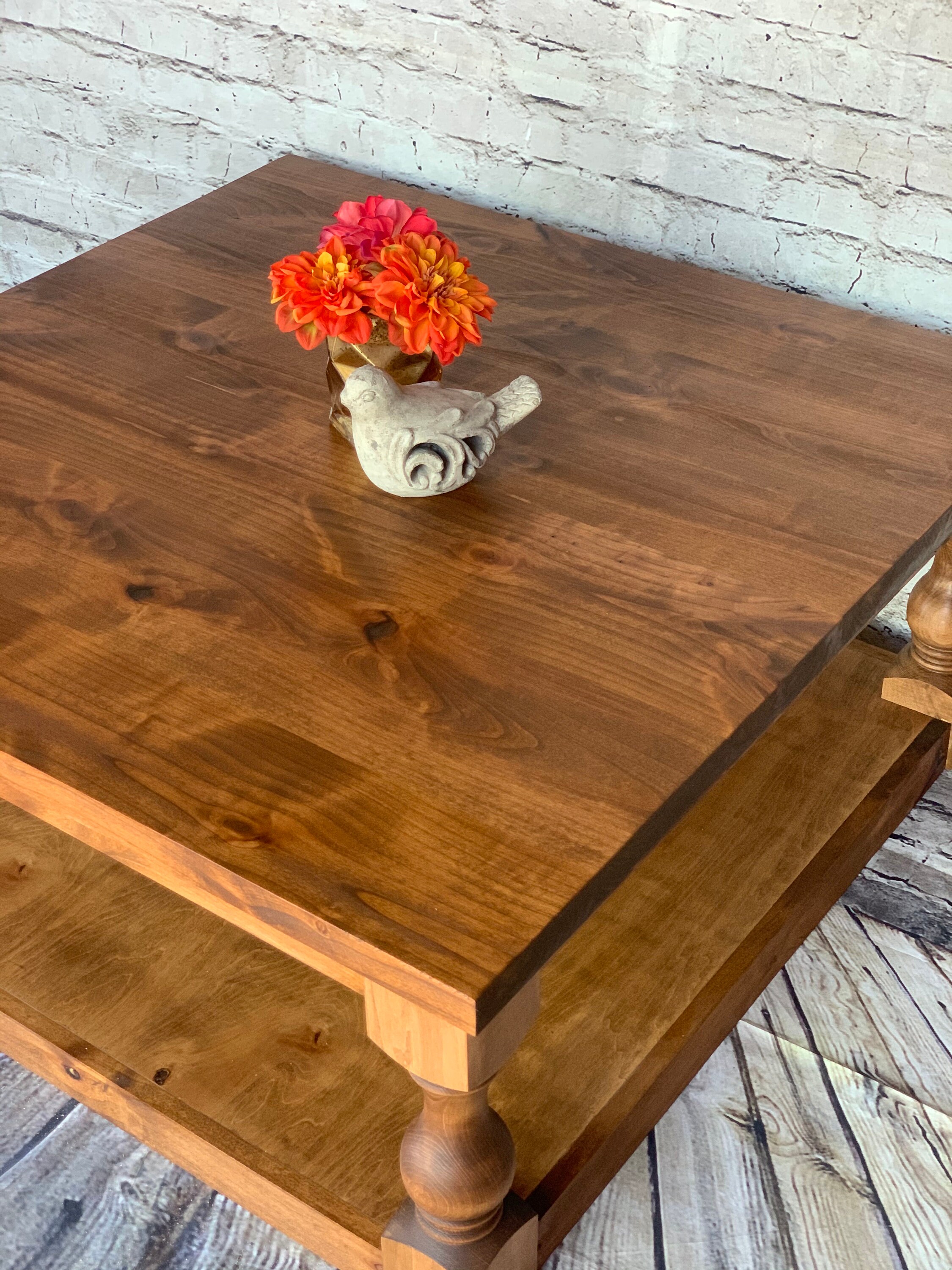 Large Solid Wood Coffee Table - Etsy