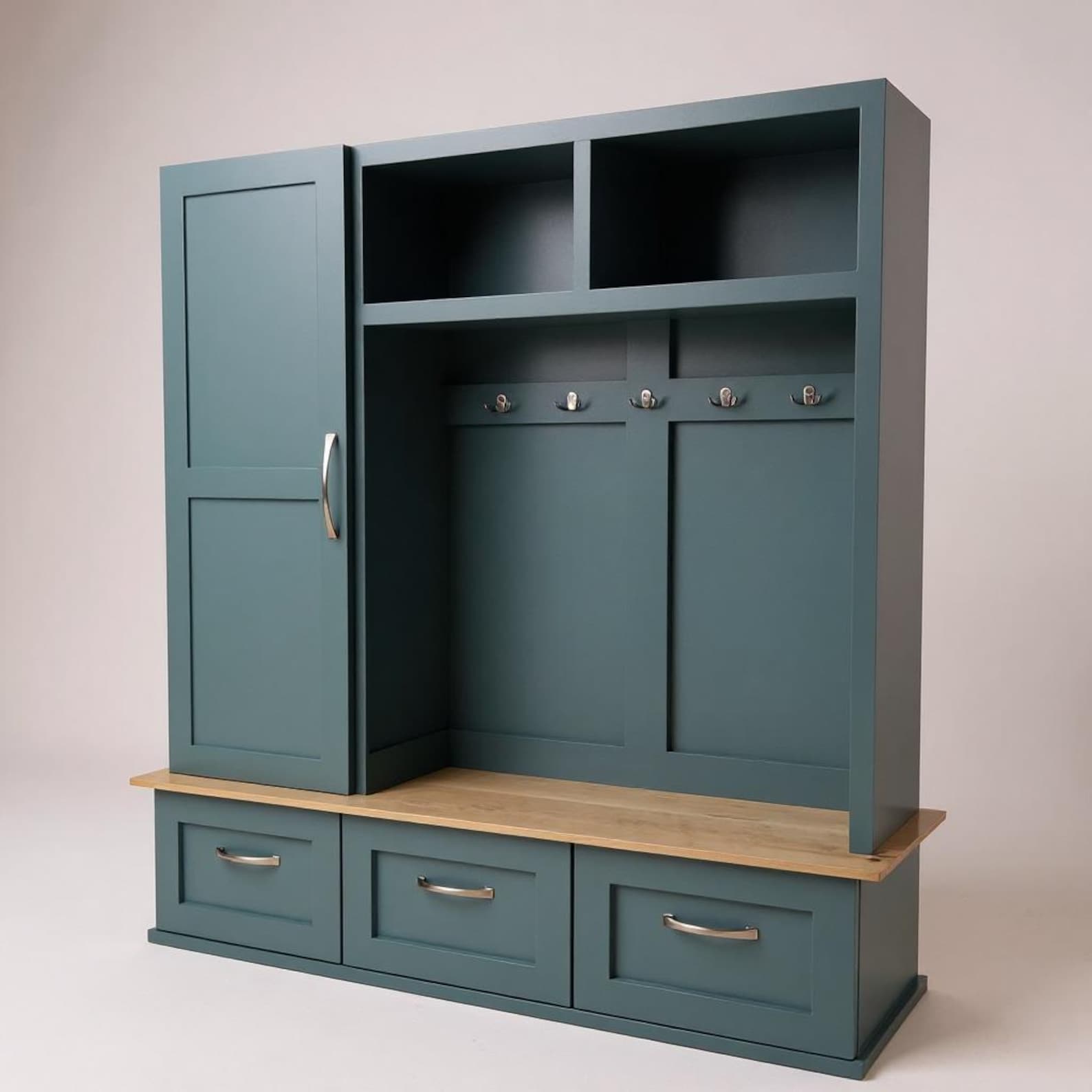 Hall Tree Cabinet, Storage Locker, Entryway Storage Bench - Etsy