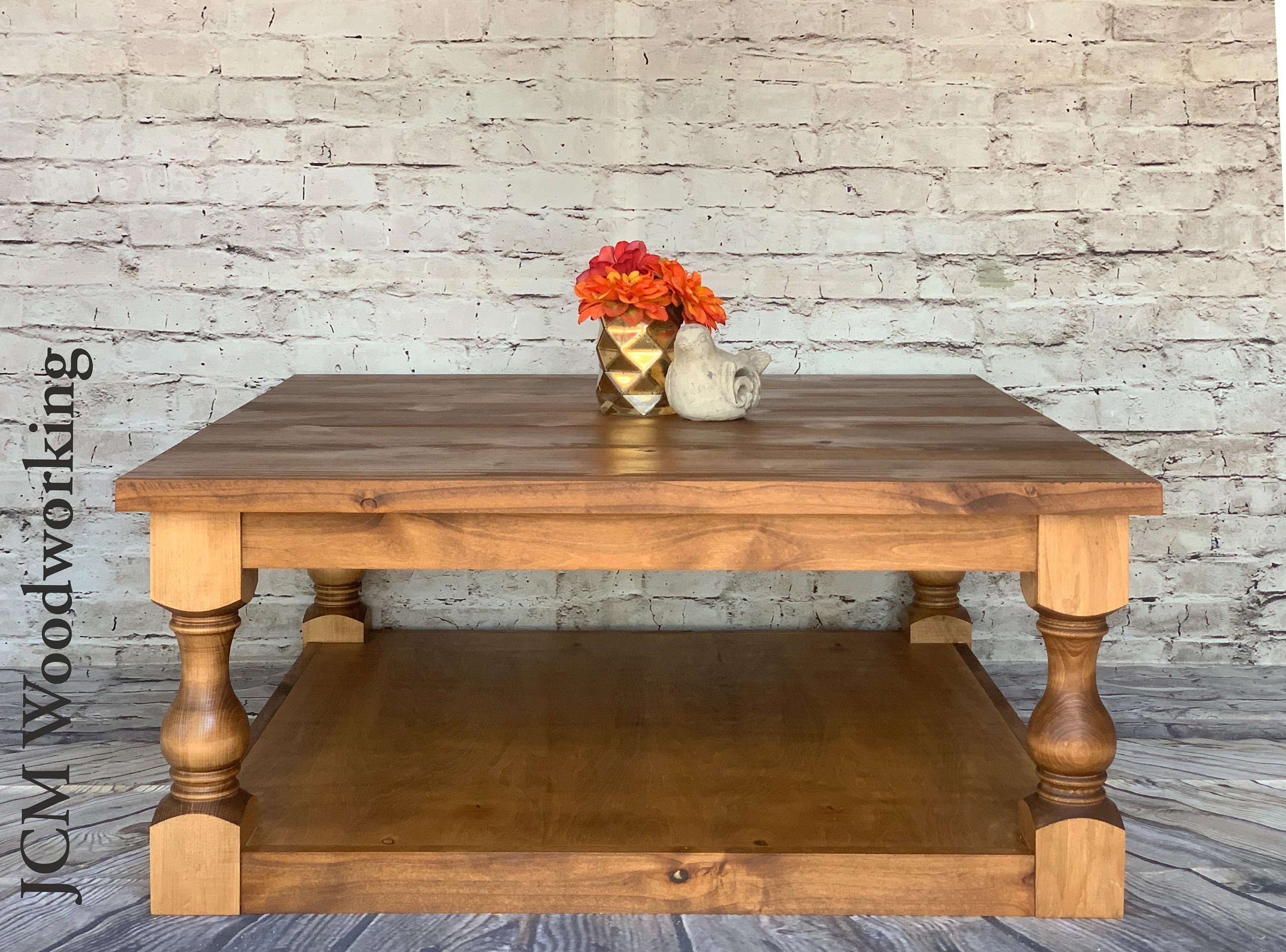 Large Solid Wood Coffee Table - Etsy