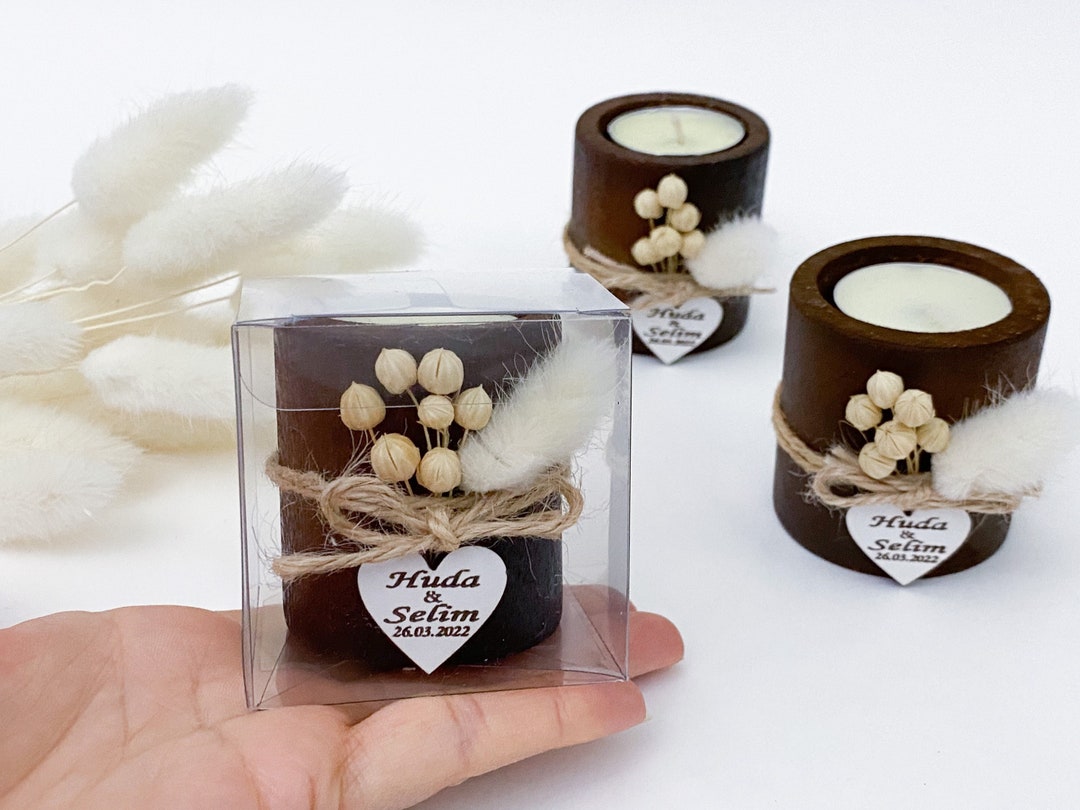 Personalized Funeral Favors Candles With Tag | Sympathy Gift | Memorial ...