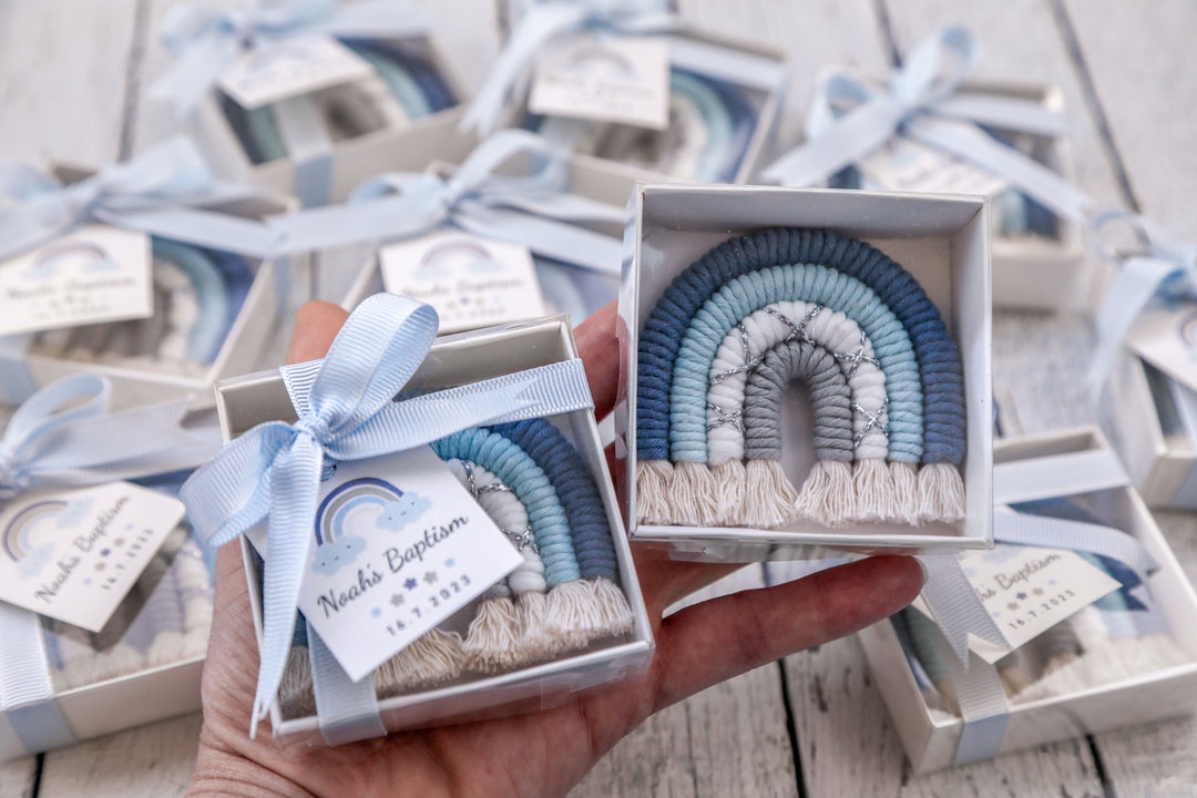 Macrame Rainbow Keychain, Baby Shower Magnet Favors - Etsy
