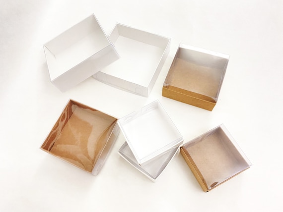 Buy Clear Lid Favor Boxes. Transparent Acetate Favors Box Engagement Gift Box Kraft Favor Box Party Favor Box Online in India Etsy