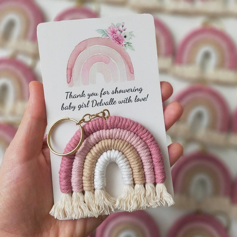 Rainbow Keychain - Etsy