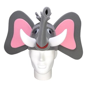 Foam Party Hats Elephant Hat - Safari Party Gift - Safari Animal Hat ...