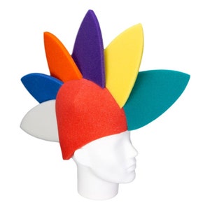 Foam Party Hats Mohawk Wig - Costume Wigs - Photo Booth Props - Mohawk ...
