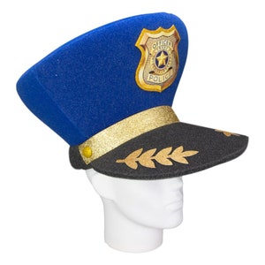 Foam Party Hats Giant Police Hat Police Officer Gift Hat | Etsy