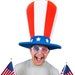 Foam Party Hats: Funny Silly Mens Patriotic Uncle Sam USA - Etsy
