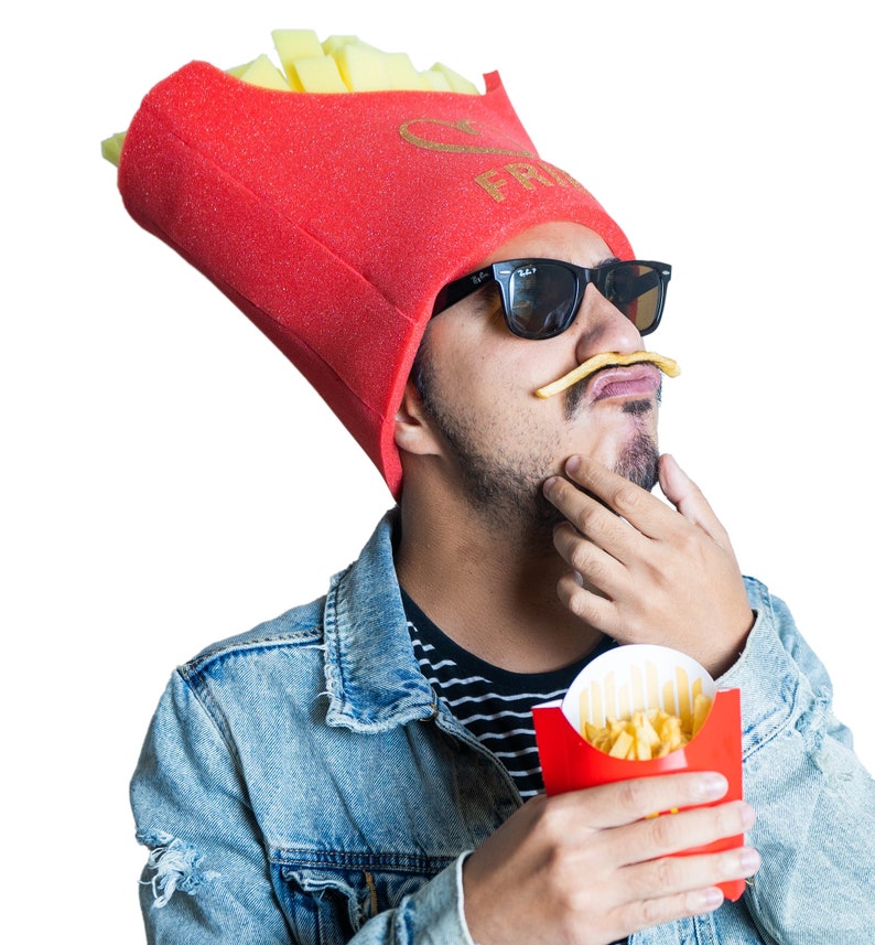 Foam Party Hats French Fries Hat Handmade Food Hat Food - Etsy