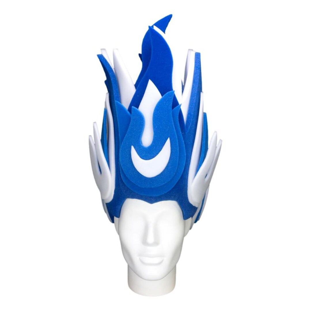Foam Party Hats Foam Ice Wig - Anime Wig - Blue Ice Wig - Cosplay Wig ...