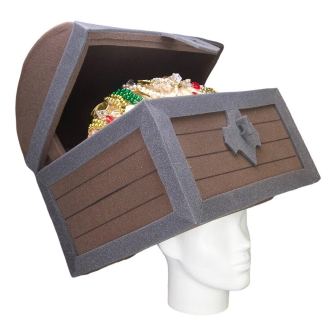 Foam Party Hats Treasure Chest Hat Treasure Party Hat - Etsy