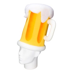 Foam Party Hats Beer Mug Hat - Beer Lover Gift - Custom Beer Glass Hat ...