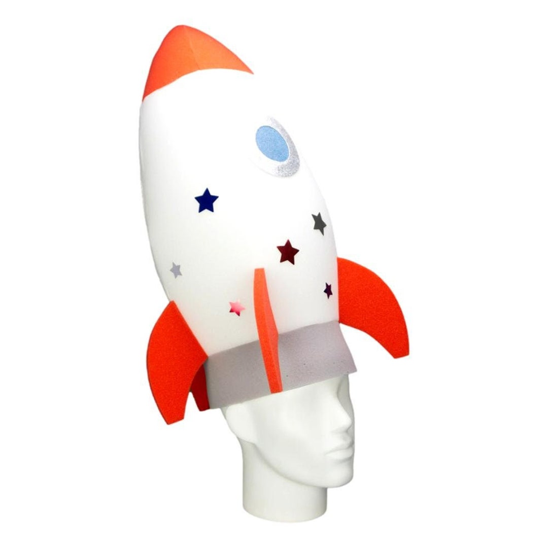 Foam Party Hats Rocket Hat - Space Party Hat - NASA Hat - Galaxy Party ...