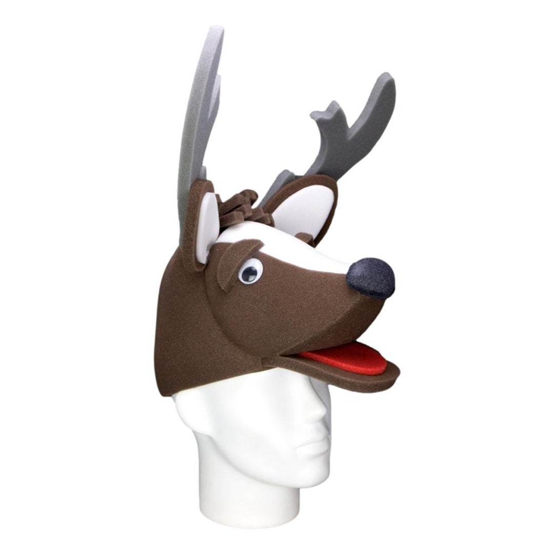 Foam Party Hats Reindeer Hat - Animal Costume Hat - Handmade Animal Hat ...