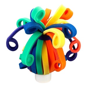 Foam Party Hats Pride Rainbow Wig - Pride Wig - Buffoon Wig - Clown Wig ...