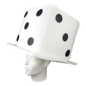 Foam Party Hats Giant Dice Hat - Board Game Hat - Photographer Hat ...