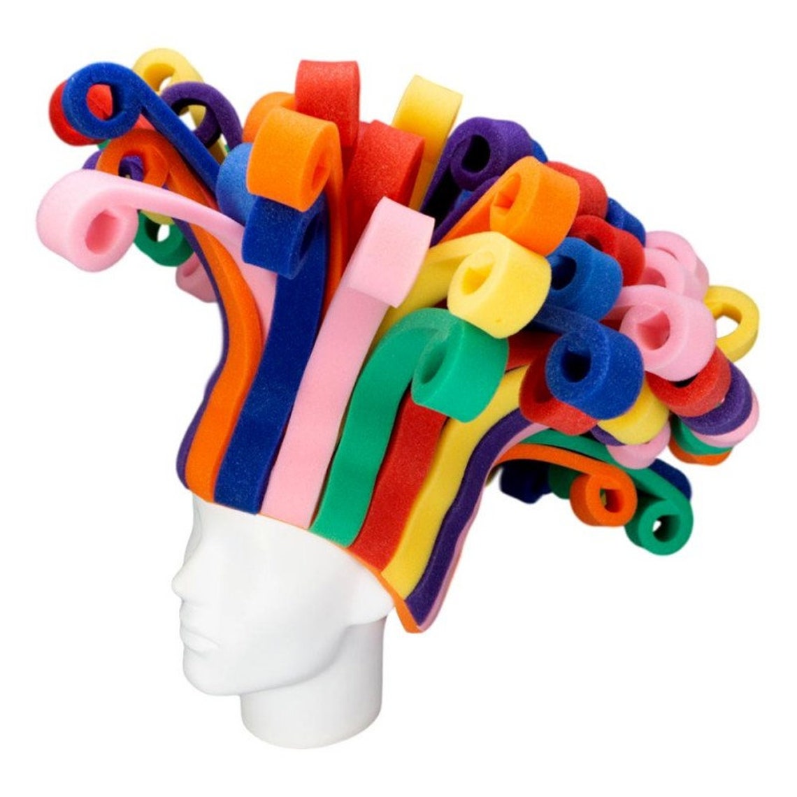 Foam Party Hats Rainbow Wig Pride Wig Buffoon Wig Clown - Etsy