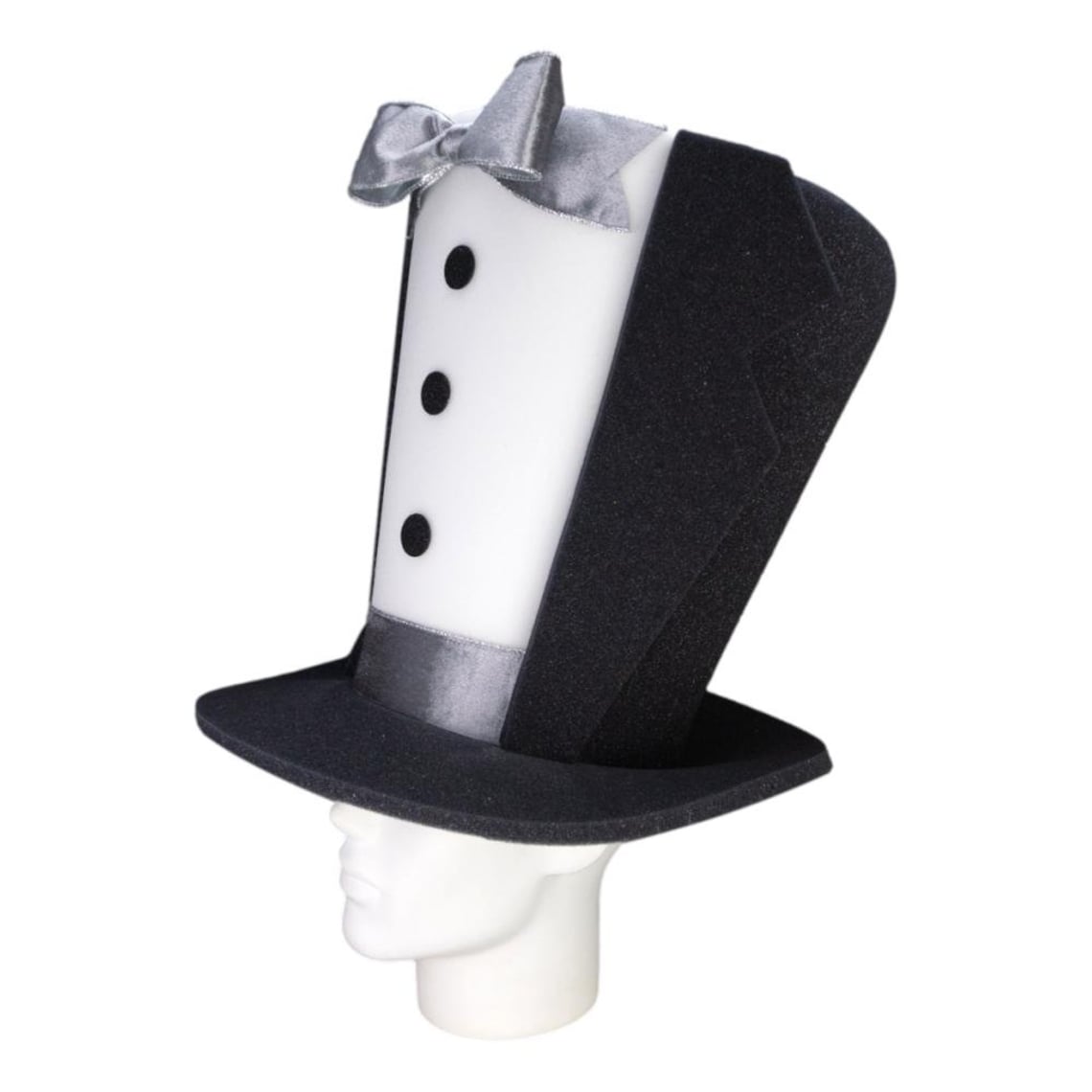 Foam Party Hats Gala Tuxedo Hat - Wedding Tuxedo Hat - Tuxedo Top Hat ...