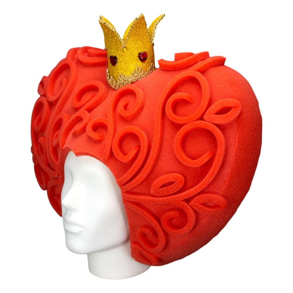 Foam Party Hats Hearts Crown Wig Cosplay Wigs Big Heart | Etsy