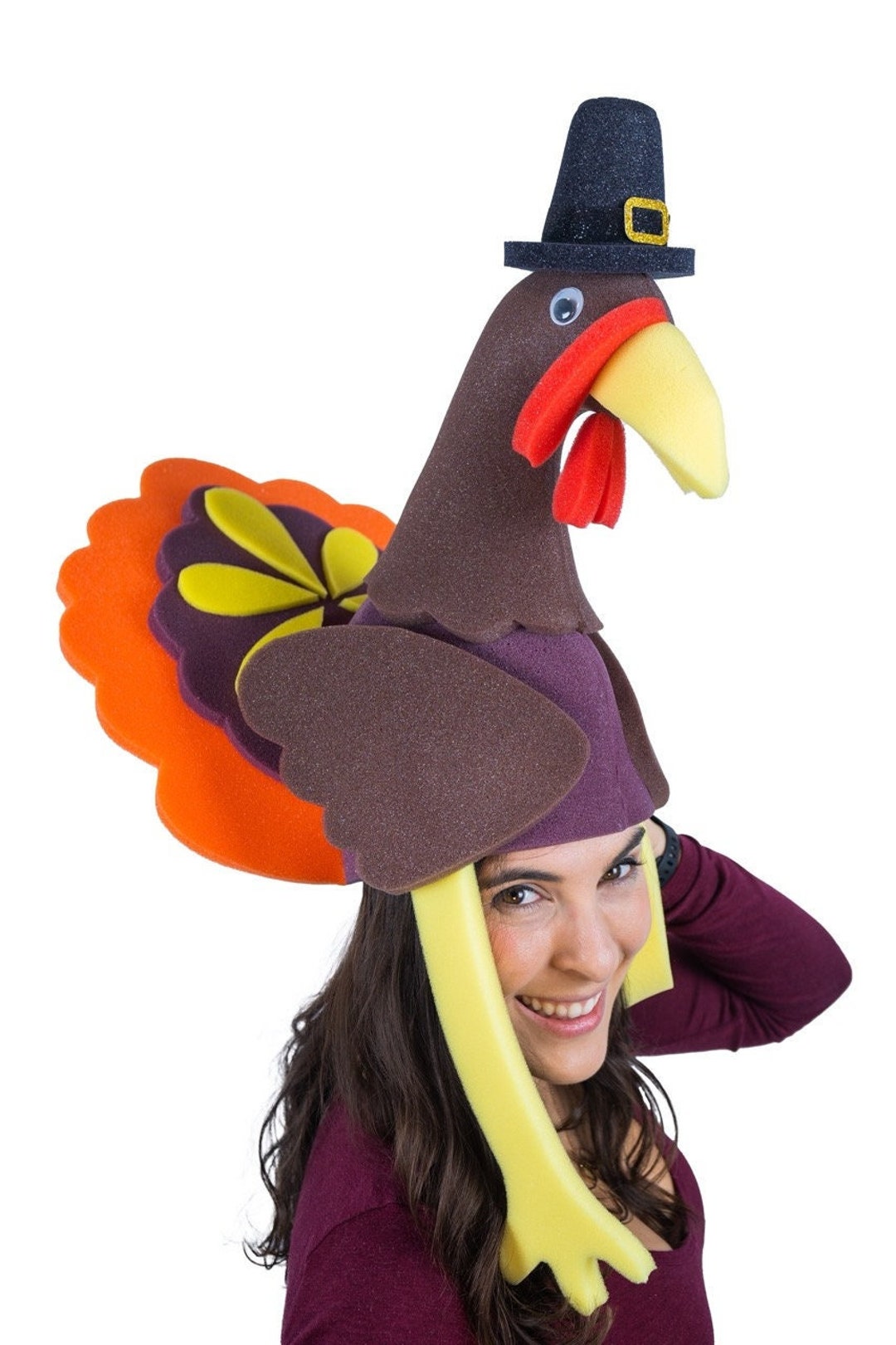 Thanksgiving Turkey Hat - Thanksgiving Gift - Turkey Day Hat ...