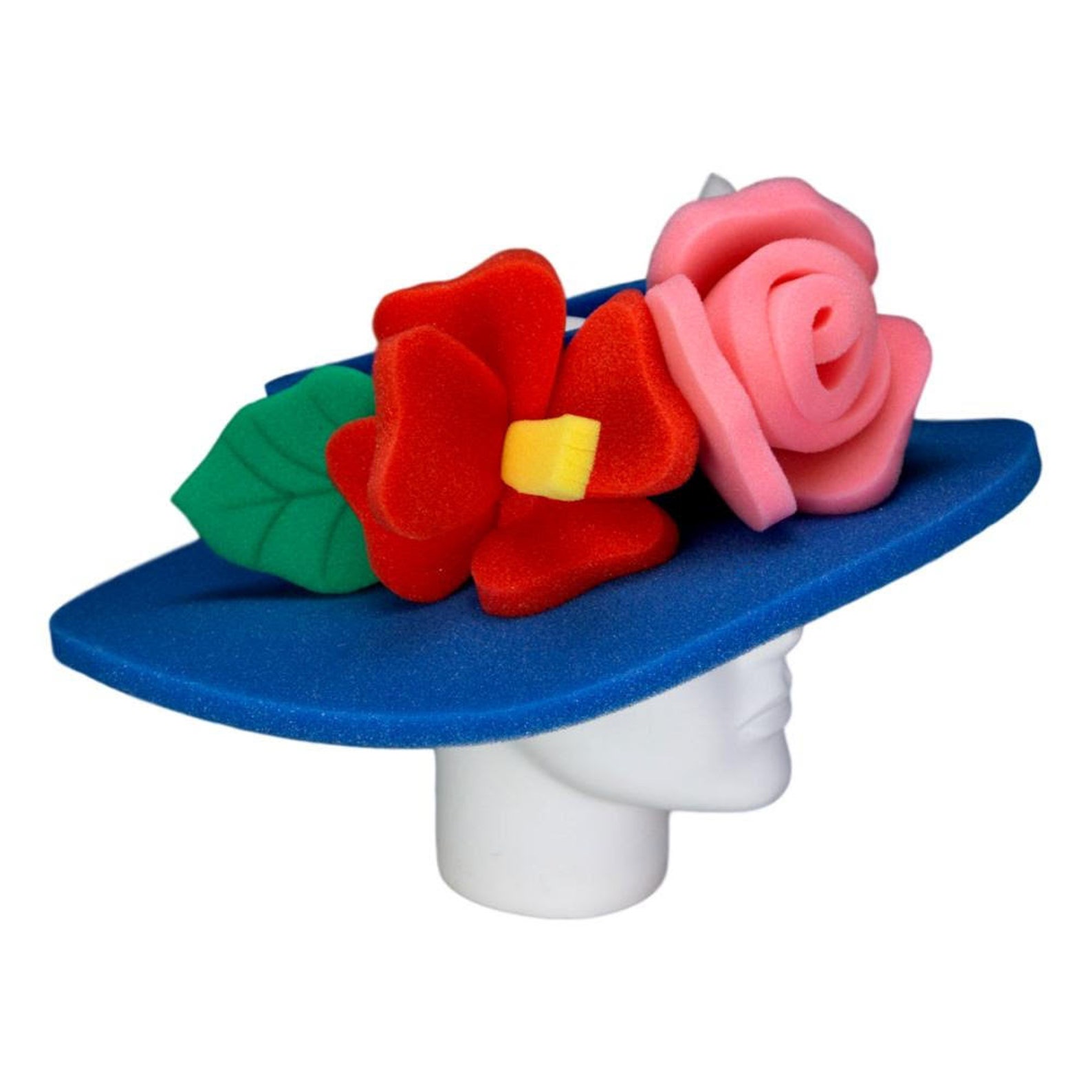 Foam Party Hats Varied Flowers Wide Brim Hat Flower Hats for - Etsy