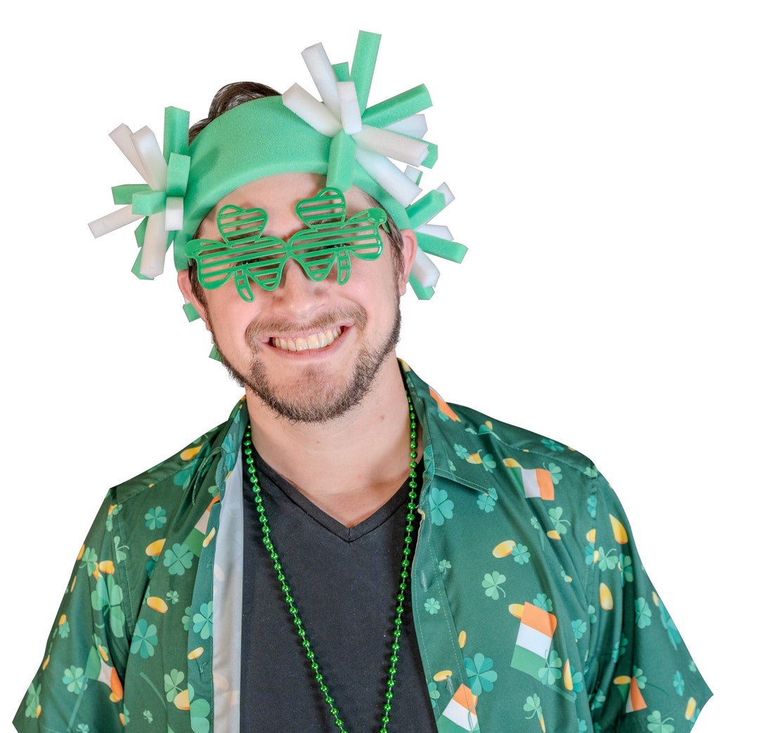 Foam Party Hats St. Patrick's Pompoms Headbands - Saint Patricks Day ...