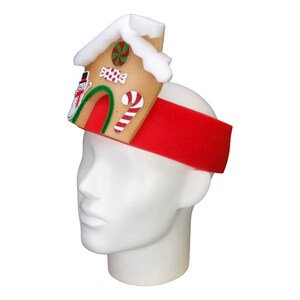 Foam Party Hats Christmas Gingerbread Headband - Santa Claus Hat ...