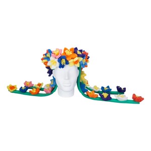 Foam Party Hats Small Spring Flowers Hat Hair Vine Flower - Etsy