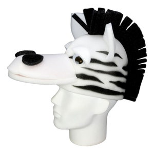Foam Party Hats Zebra Hat Zebra Art Hat Zebra Party Hat - Etsy