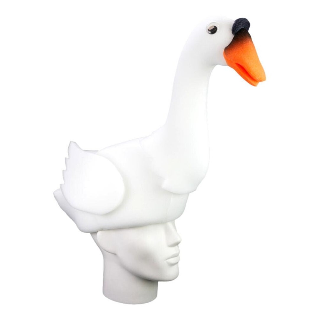 Foam Party Hats: Swan Hat - Handmade Emu Hat - Swan Party Hat - Animal ...
