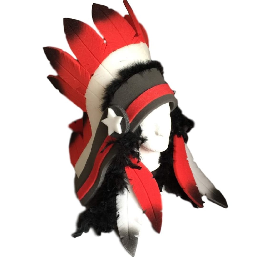 Foam Party Hats Special Feathers Headdress - Native America Indian Hat ...