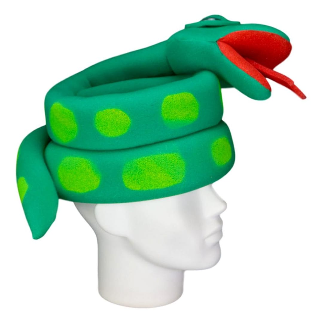 Foam Party Hats Snake Hat - Serpent Party Hat - Snake Headpiece ...