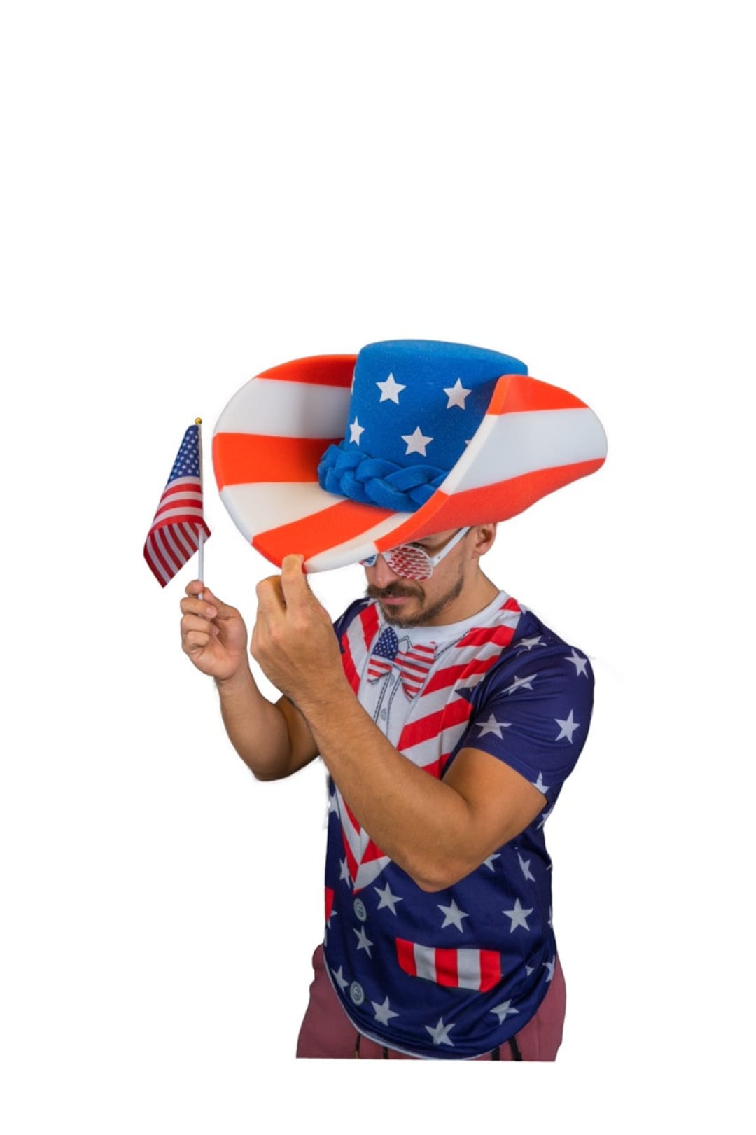 Foam Party Hats USA Giant Cowboy Hat - Cowboy Hat for Men - Handmade ...