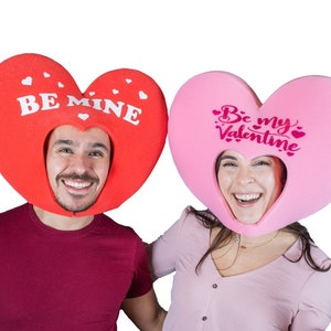 Foam Party Hats Red Heart Valentine’s Day Hat - St Valentines Day Hat ...