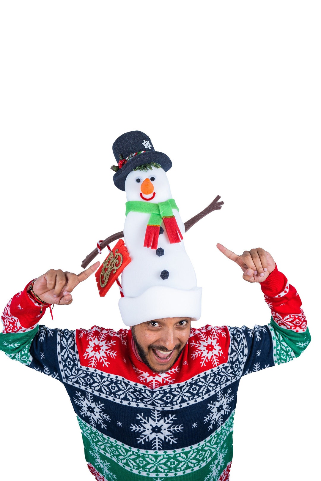 Foam Party Hats Christmas Snowman Hat - Snowman Party Hat -christmas ...