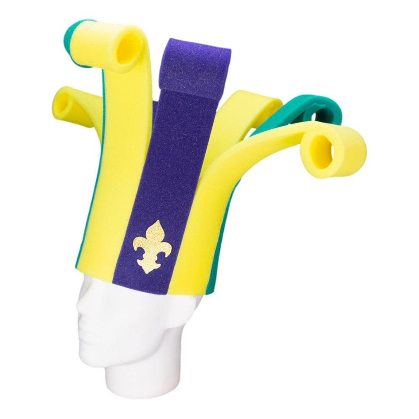 Mardi Gras Jester Rollers Hat - Carnival Costume Hat - Mardi Gras ...
