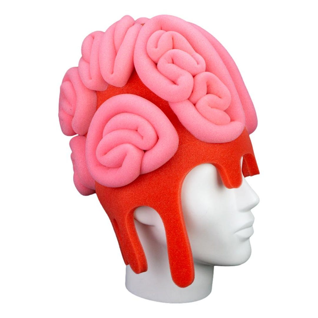 Foam Party Hats Brain With Blood Hat - Halloween Anatomy Party Hat ...