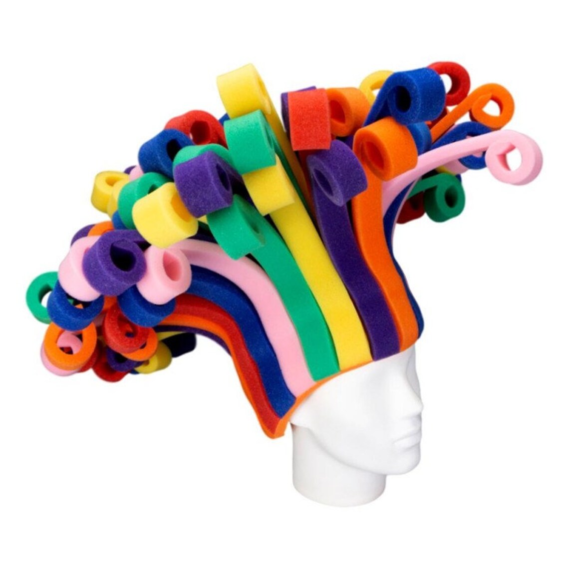 Foam Party Hats Rainbow Wig Pride Wig Buffoon Wig Clown - Etsy