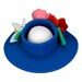 Foam Party Hats Varied Flowers Wide Brim Hat Flower Hats for Women ...