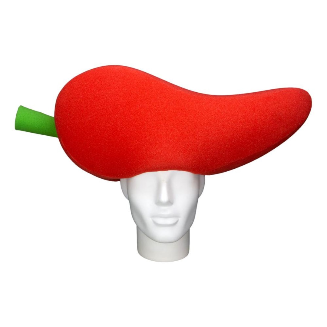 Foam Party Hats Spicy Chile Hat - Spicy Chile Emoji Hat - Spicy Chile ...