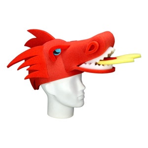 Foam Party Hats Dragon Hat - Handmade Dragon Hat - Medieval Party Hat ...