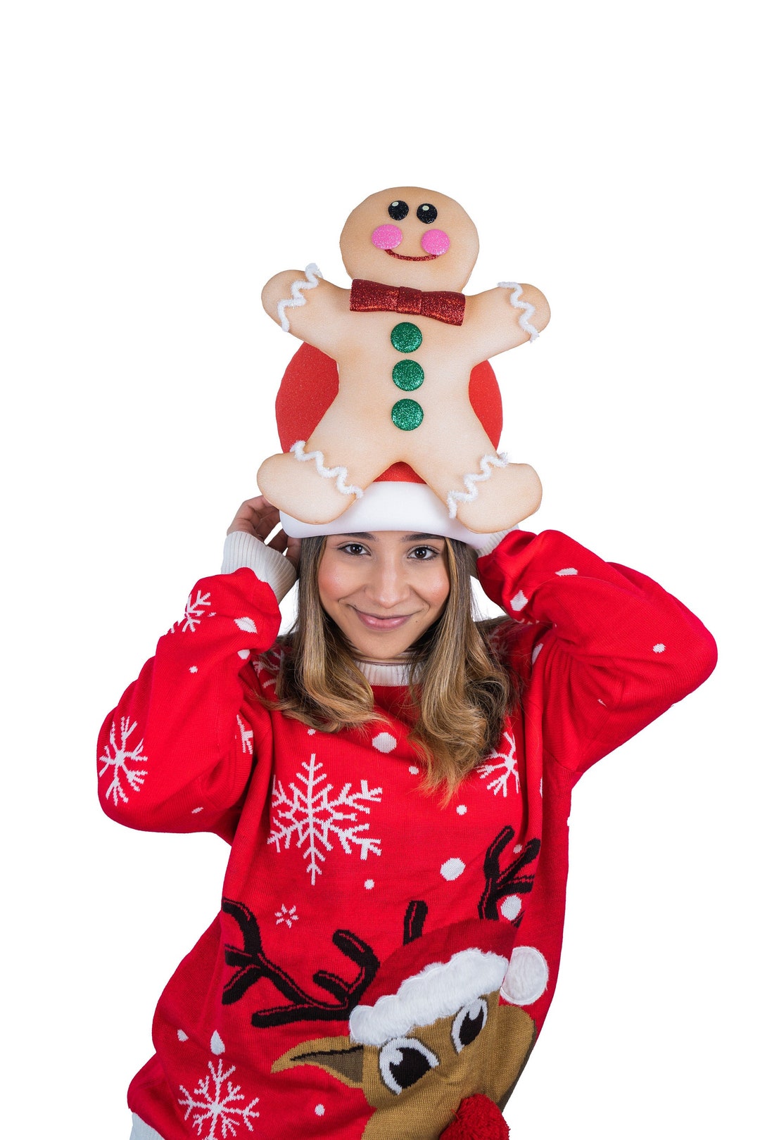 Foam Party Hats Gingerbread Man Hat - Ginger Bread Man Hat ...