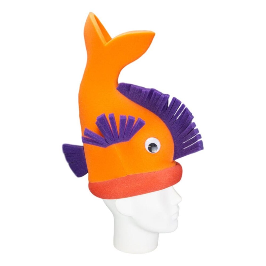 Foam Party Hats Open Mouth Fish Hat 2 - Nautical Deco Fish - Beach Deco ...
