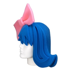 Foam Party Hats Wig With Large Bow - Cosplay Wigs - Drag Queen Wig ...